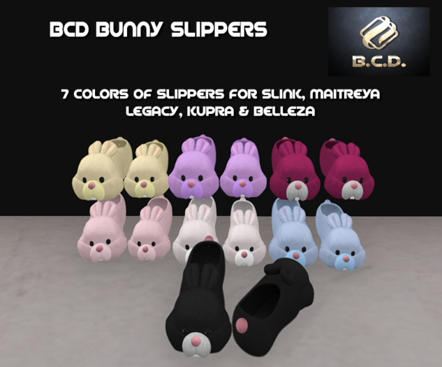 Second Life Marketplace Bcd Bunny Slippers